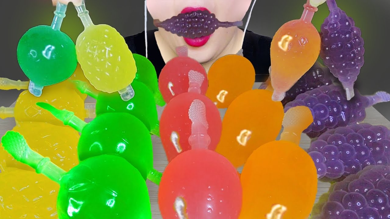 Asmr Tiktok Jelly Fruit Candy Challenge 틱톡 젤리 챌린지 먹방 Eating Sounds