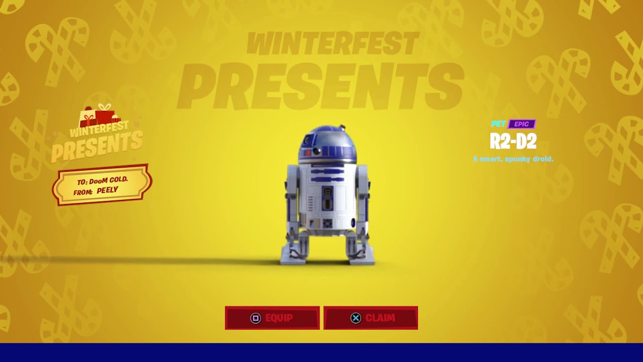Free r2d2 PRESENTS Fortnite Winterfest 2020 - YouTube
