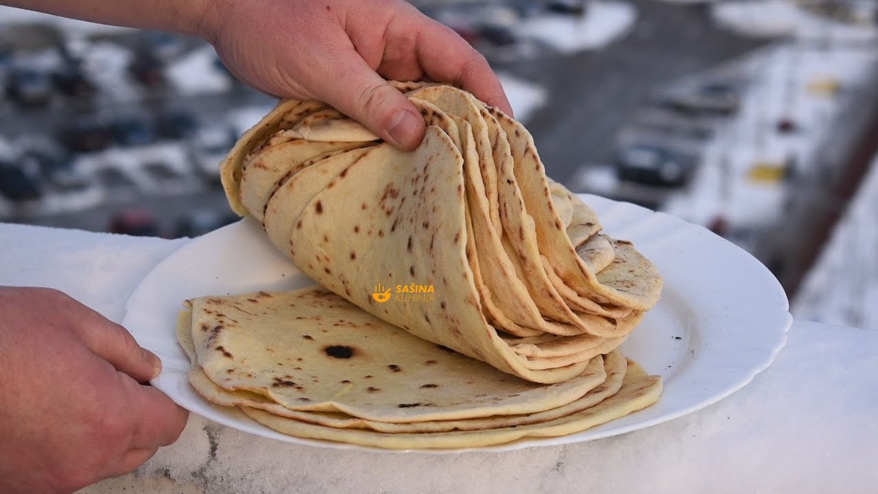 Recept za tortilje wrap 16 komada - Recipe for tortilla wrap 16 pieces ...