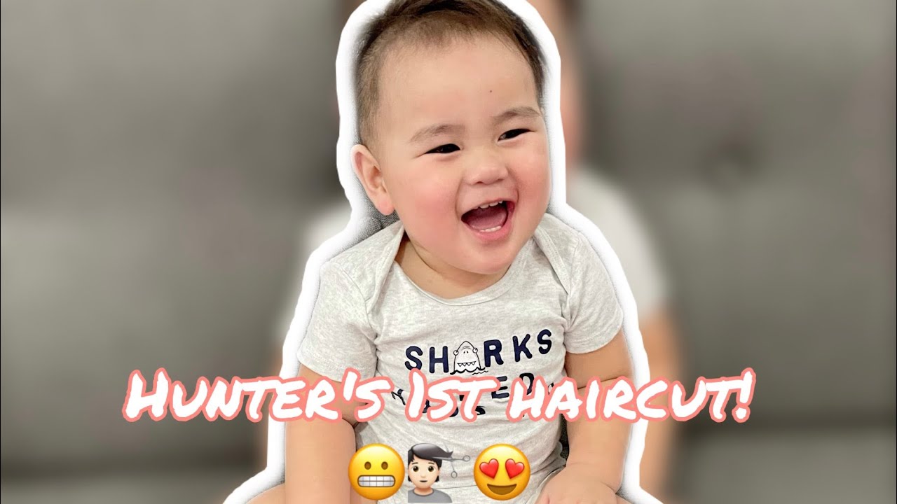 Hunter’s 1st haircut!!! - YouTube