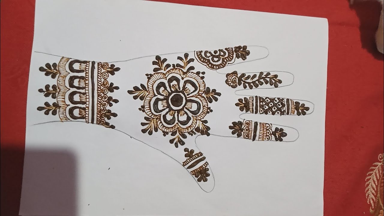 Very Easy Gol Tikki Mehndi Design For Beginners_Simple Gol Tikki Mehndi ...