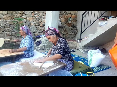 KUZENIME ERİŞTE KESTİK  ESKİ OLUKTÂN SU DOLDURDUM