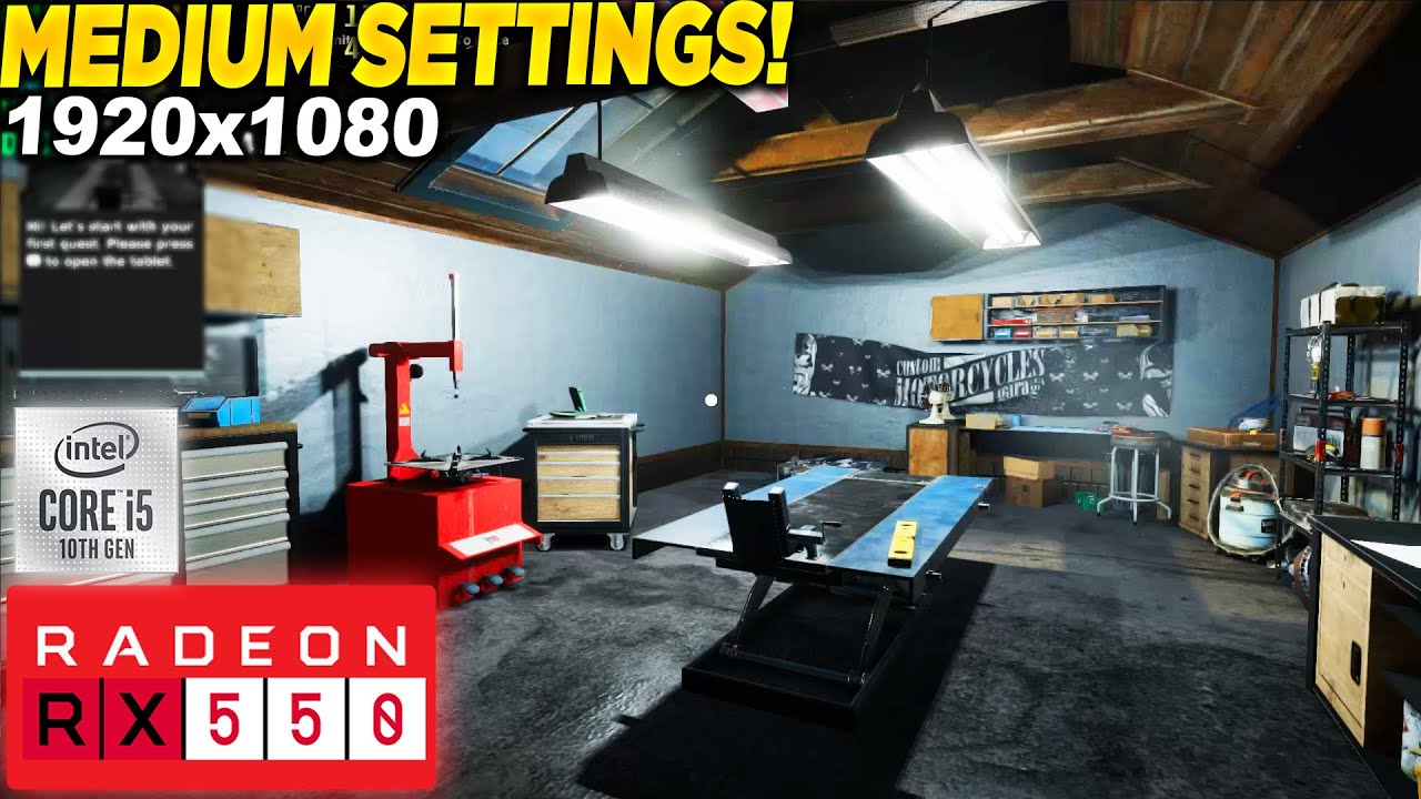 Motorcycle Mechanic Simulator 2021 RX 550 - 1080p Medium, - YouTube
