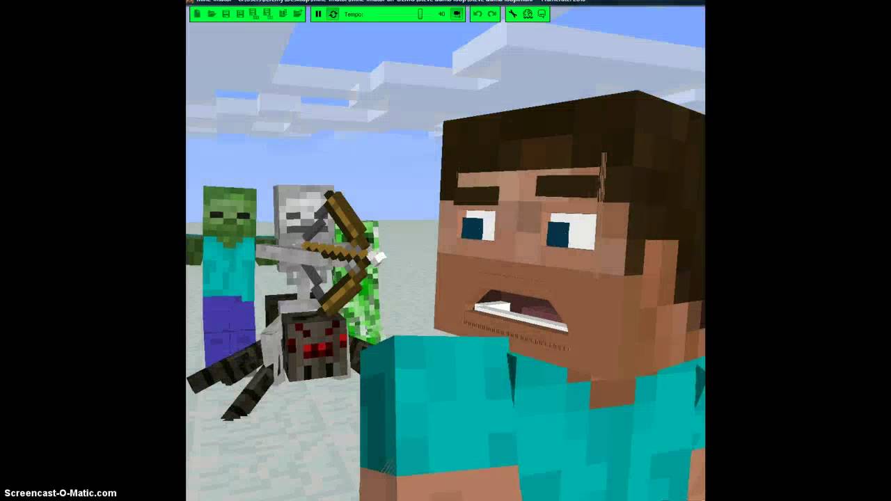 Steve running infinite loop - A Minecraft Animation - YouTube