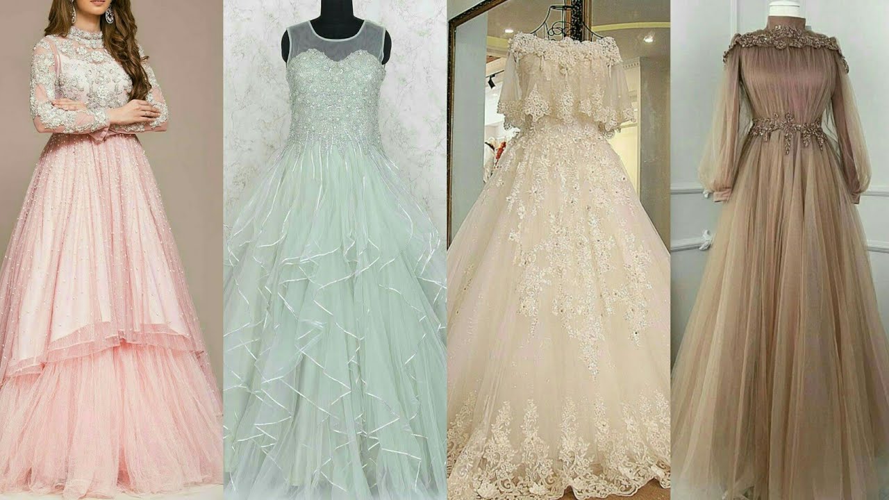 Party Wear Net Gown 2023 | Latest Designer Net Gown For Girls ...