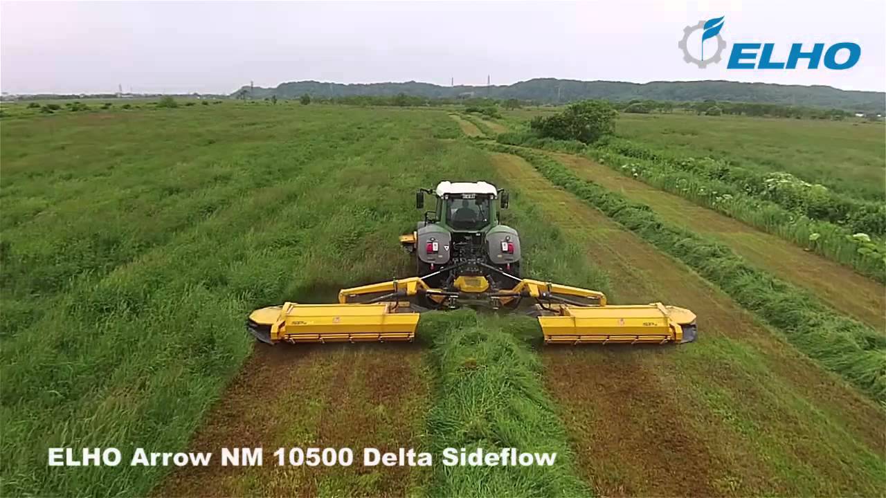 ELHO NM 10500/9000 SideFlow mower conditioners - YouTube