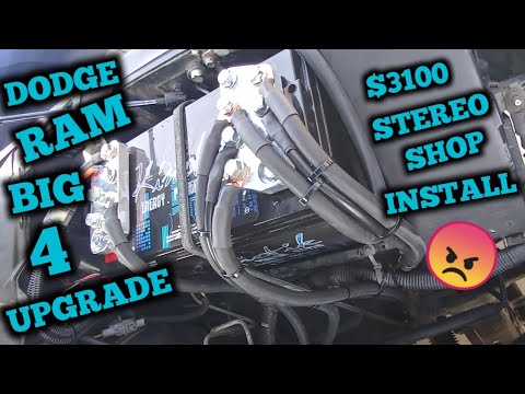 DODGE RAM BIG 4 UPGRADE & $3100 STEREO SHOP SPECIAL😠 - YouTube