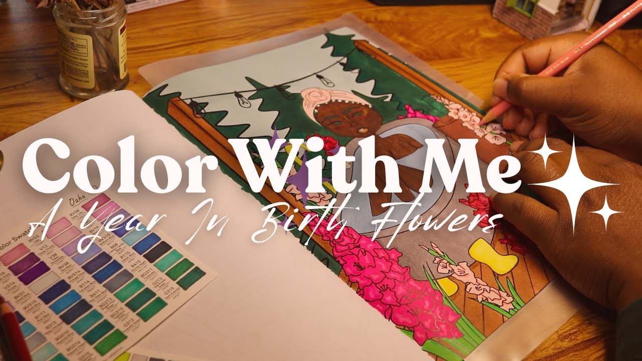 ASMR Color With Me | New Coloring Book Release, Tapping, Scratching ...
