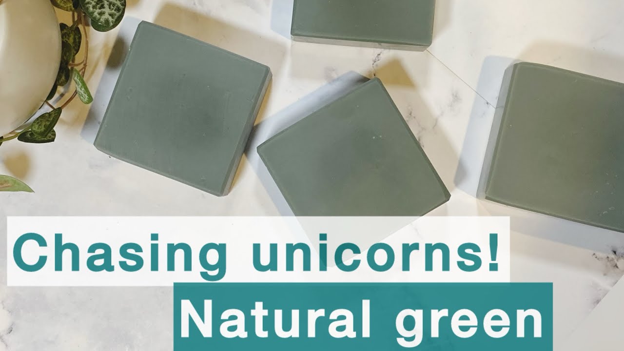 Finding a lasting natural green in cold process soap - YouTube