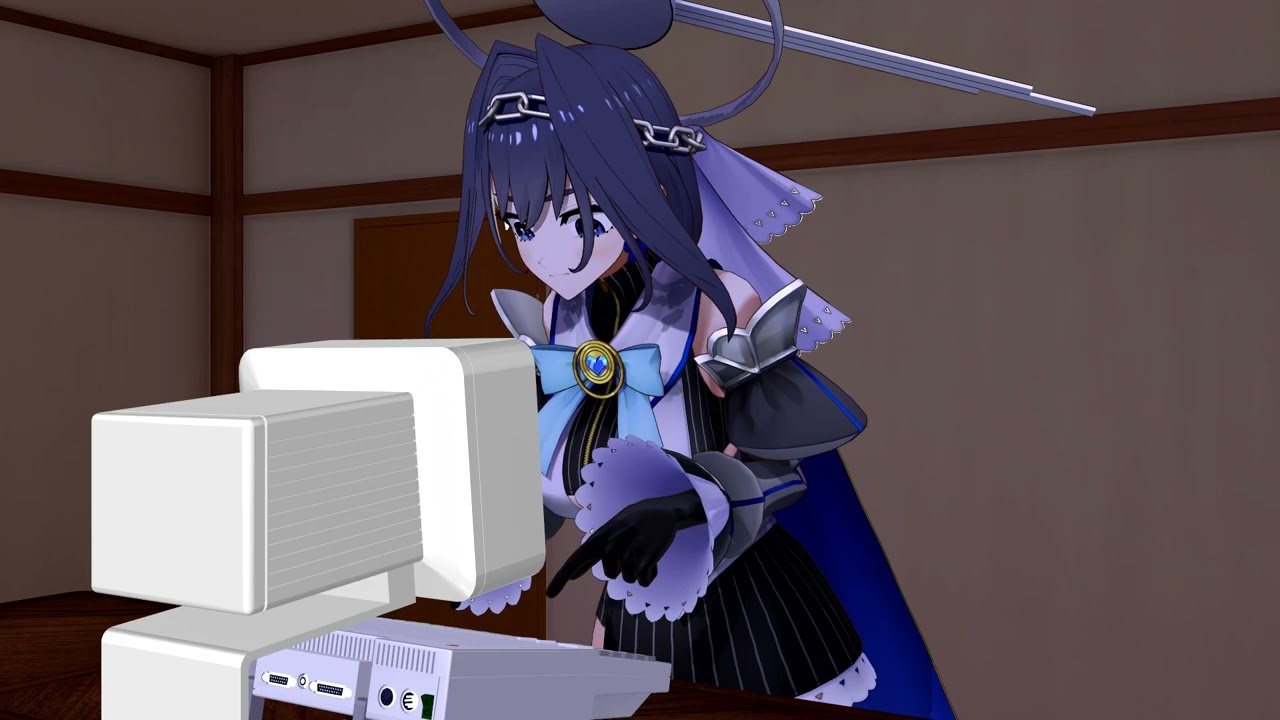 [MMD] Kronii attempts to computer - YouTube