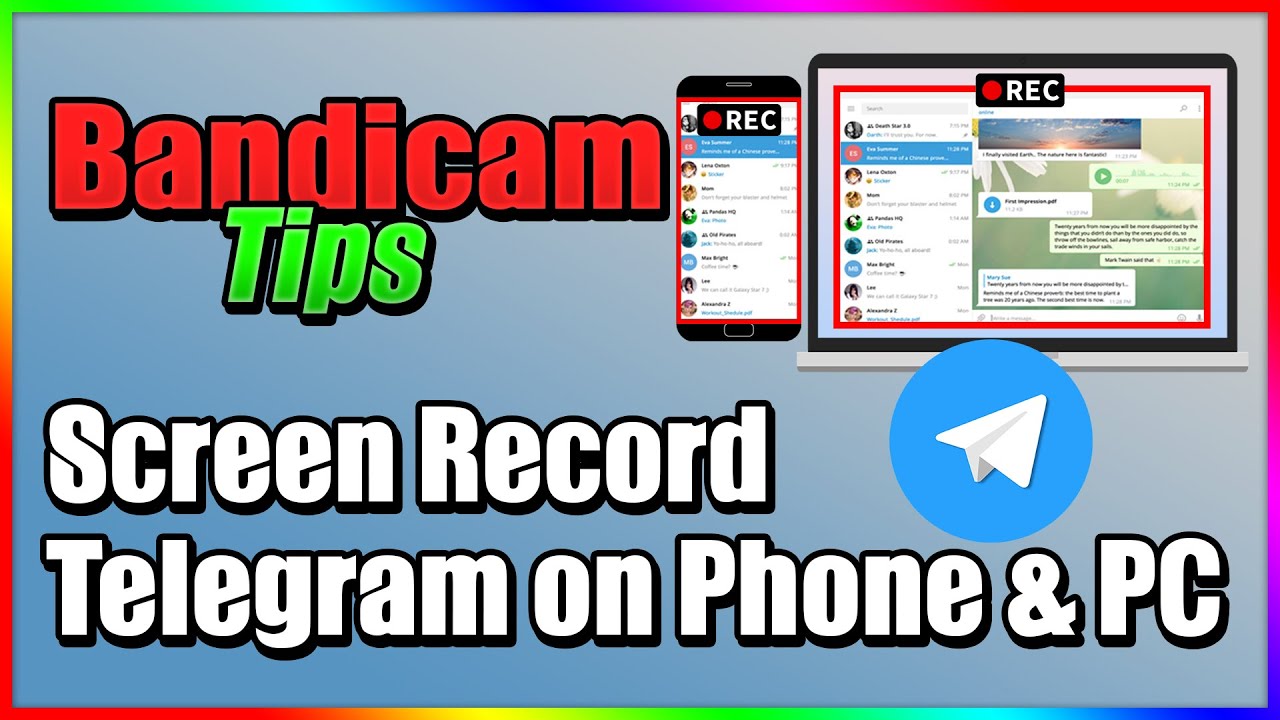 How To Screen Record Telegram On Phone & PC - YouTube