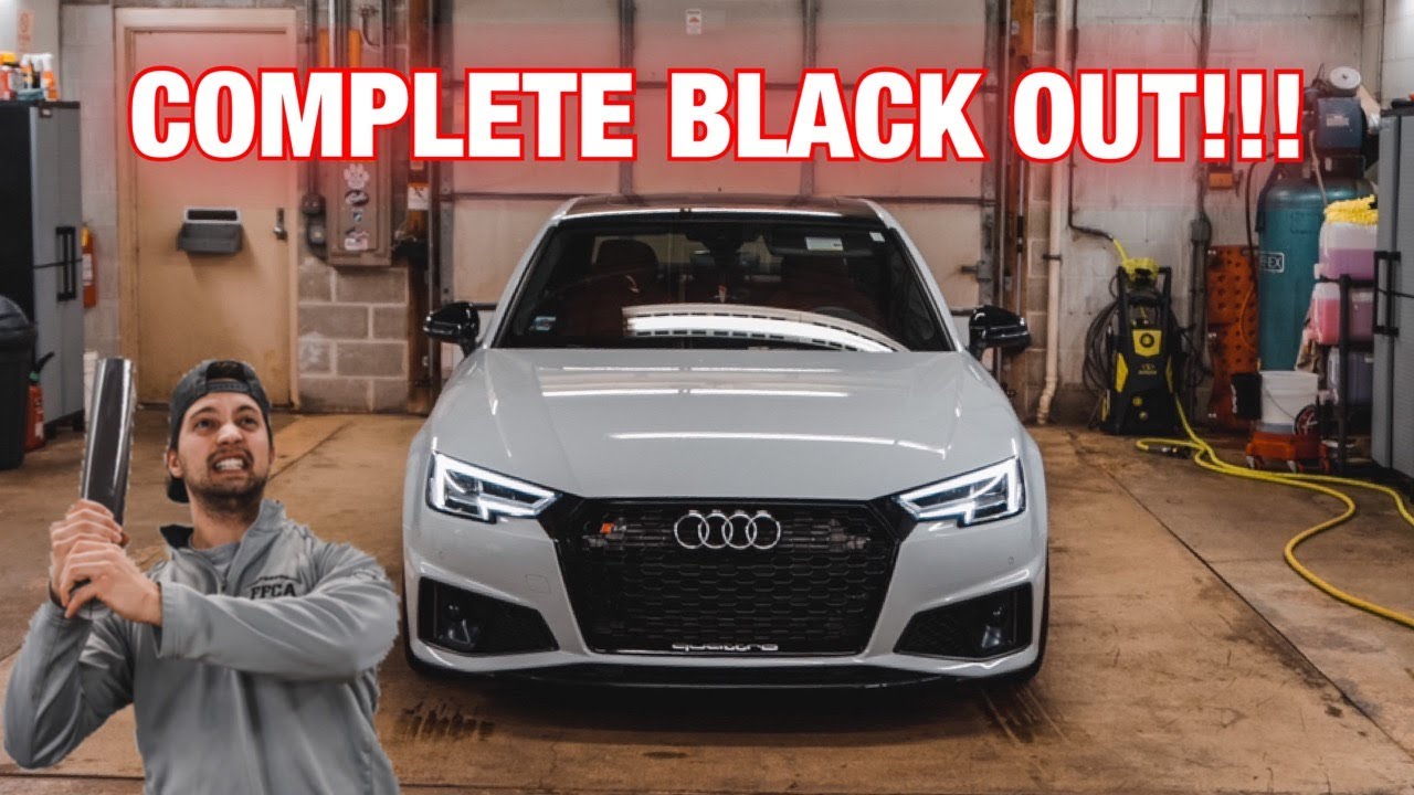 Making the Audi B9 S4 Look AMAZING?! ( 3M Vinyl Roof Wrap and Complete ...