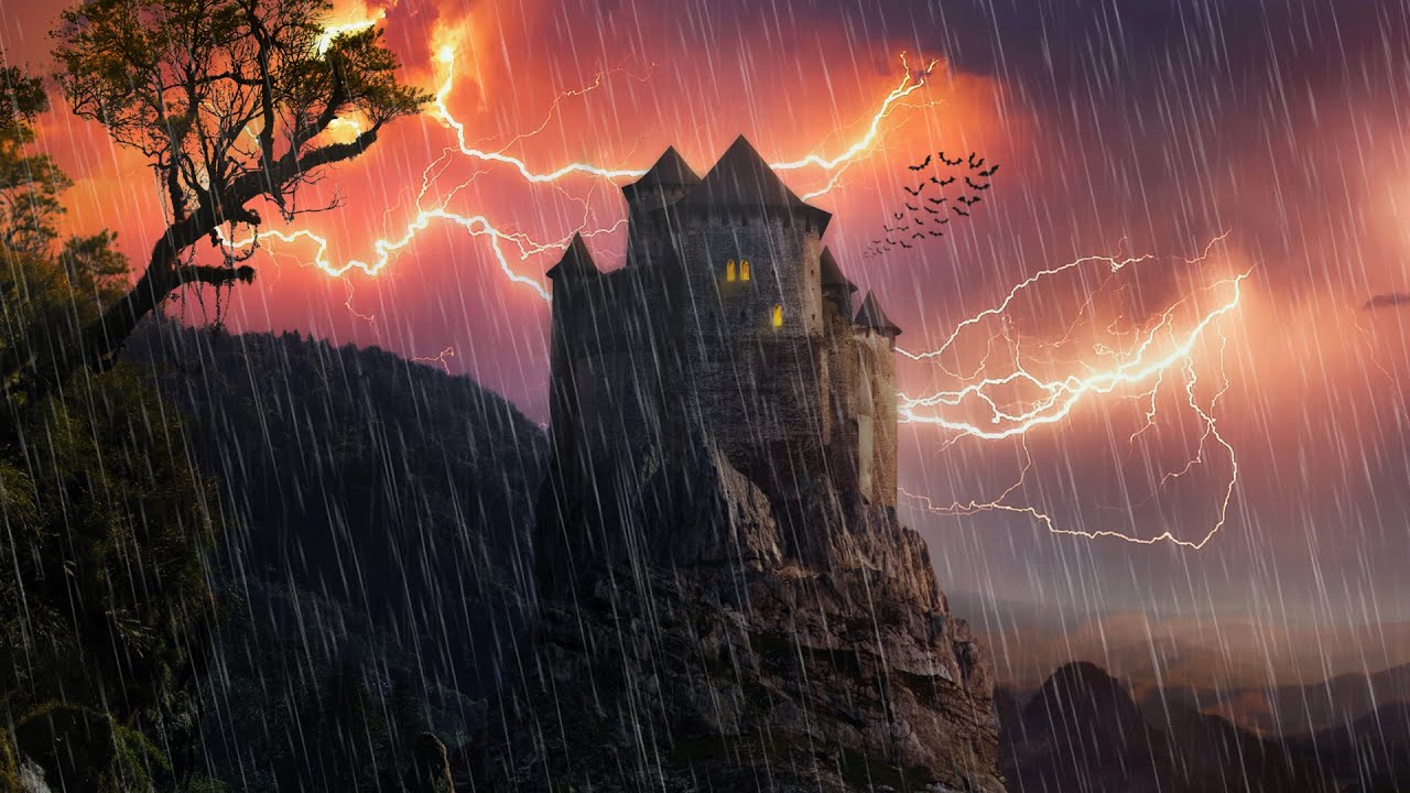 Sleep With Heavy Rain and Epic Thunder at Night - Midnight Thunderstorm ...