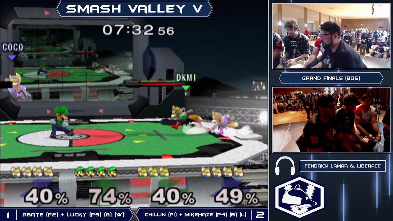 Smash Valley V Melee Doubles - Abate + Lucky (G) vs Chillin + MikeHaze ...