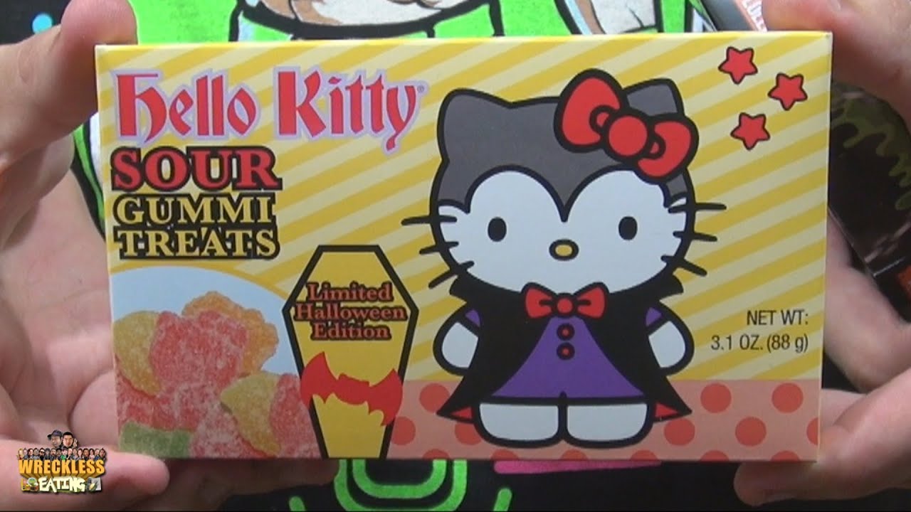 HalloWEen Shorts - Monster Lollipops & Hello Kitty Sour Gummi Treats ...