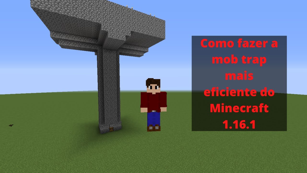 Como fazer a mob trap mais eficiente do Minecraft 1 16 1 - YouTube