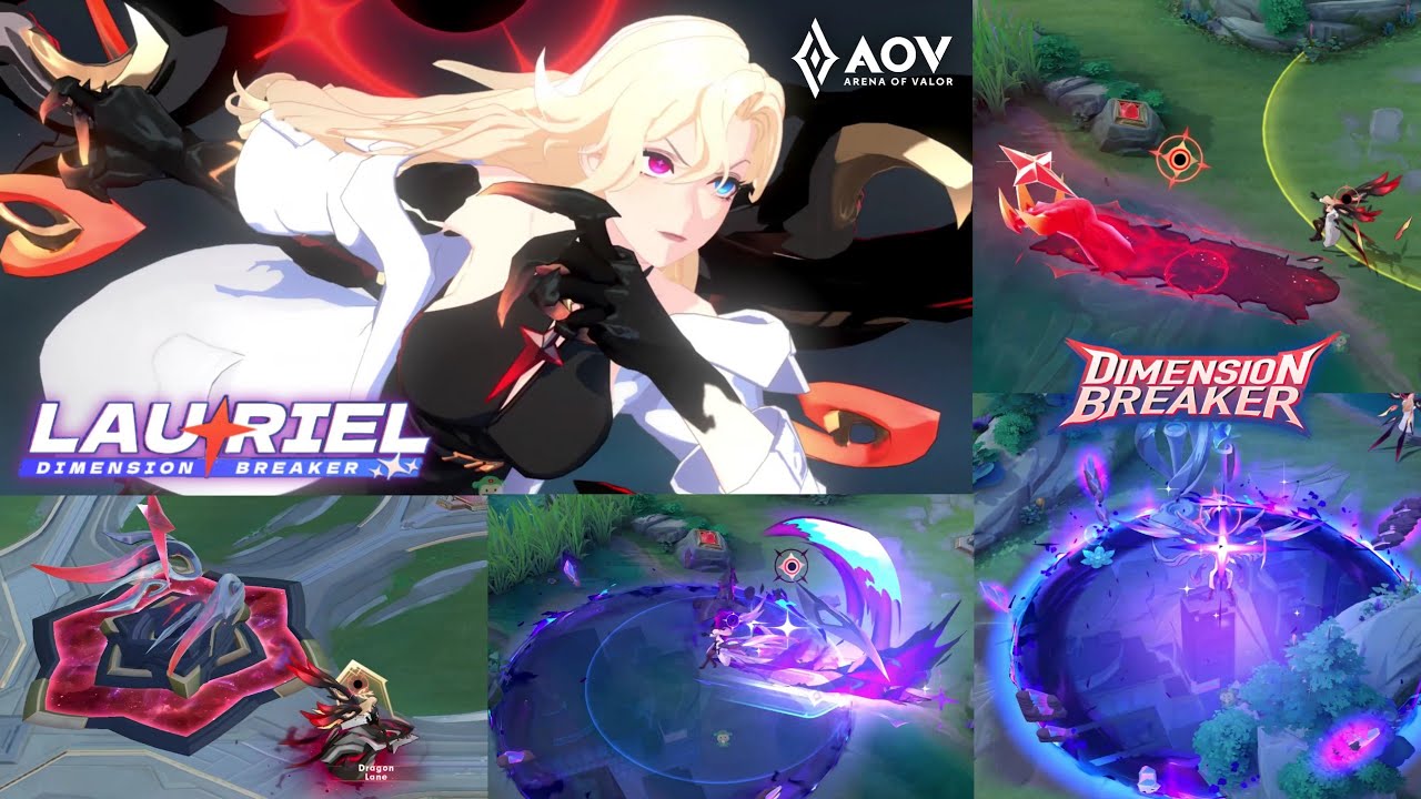 AOV New Skin Lauriel Dimension Breaker Full Effect | Trail Base | Nexus ...