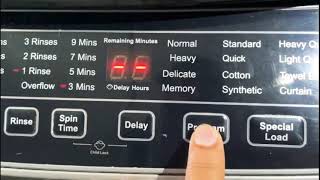 How to only spin dry in Haier automatic washing machine.