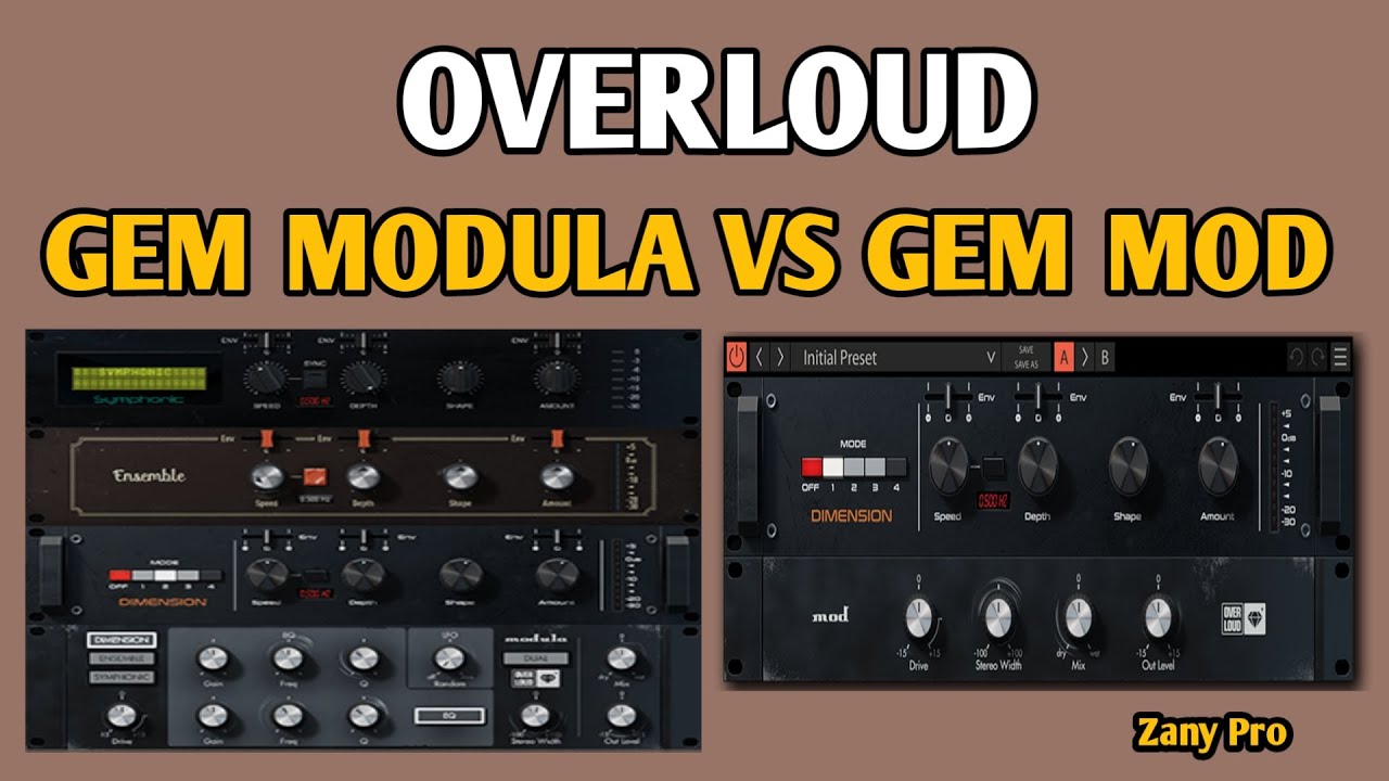 Gem Modula Vs Gem Mod - Overloud - YouTube