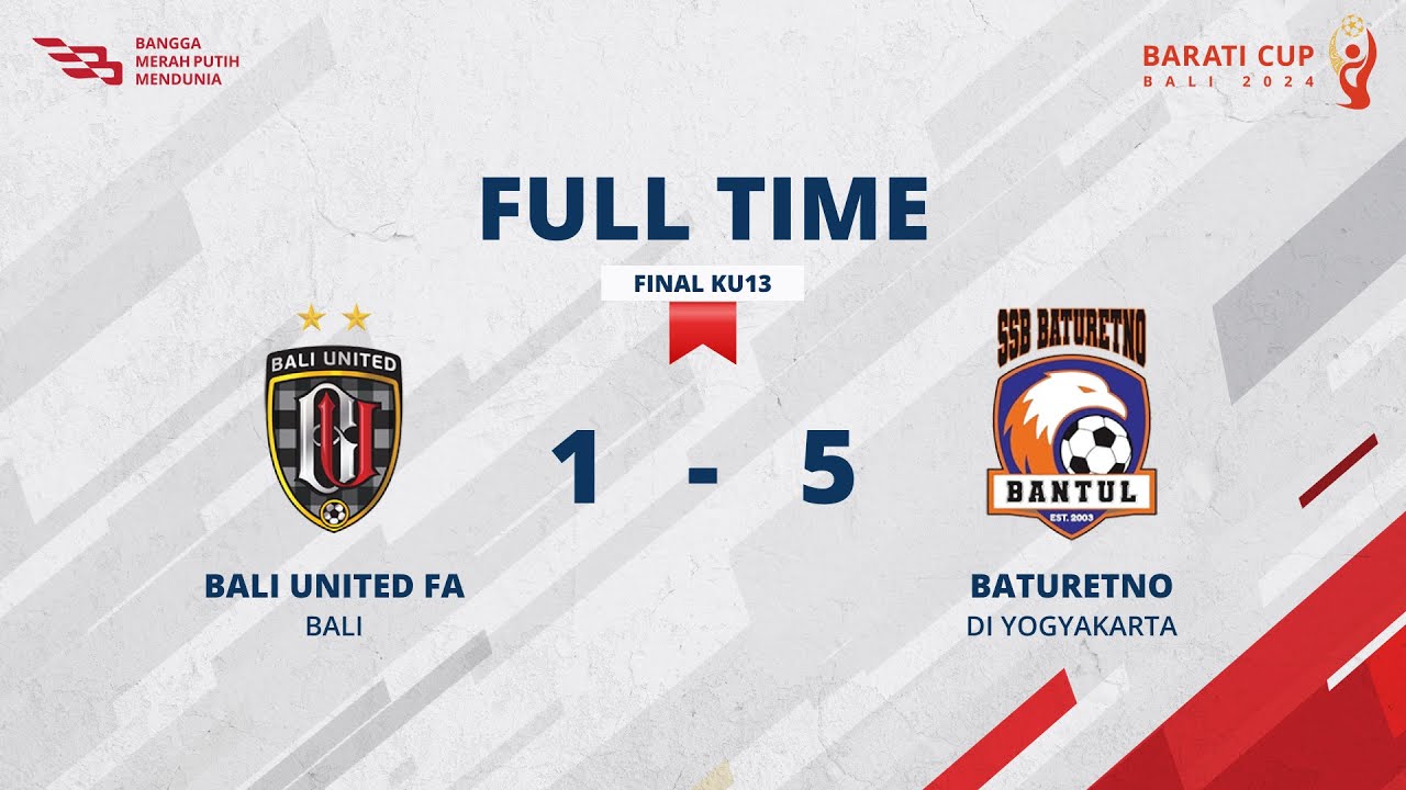 FINAL MATCH KU13 // BALI UNITED FA BALI VS BATURETNO (DIY)// BARATI CUP ...
