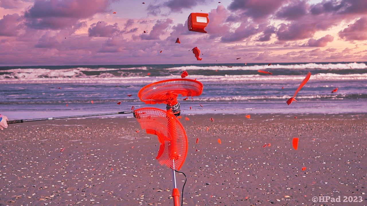 Red AirTek Stand Fan Destruction - YouTube