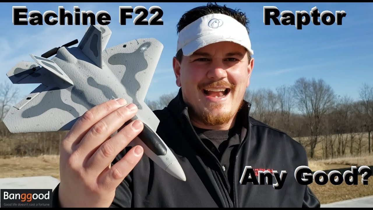 Eachine - Mini F22 RTF Airplane - Unbox, Setup, Maiden - YouTube