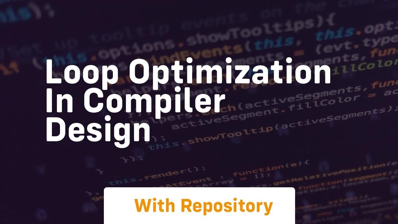 loop optimization in compiler design - YouTube