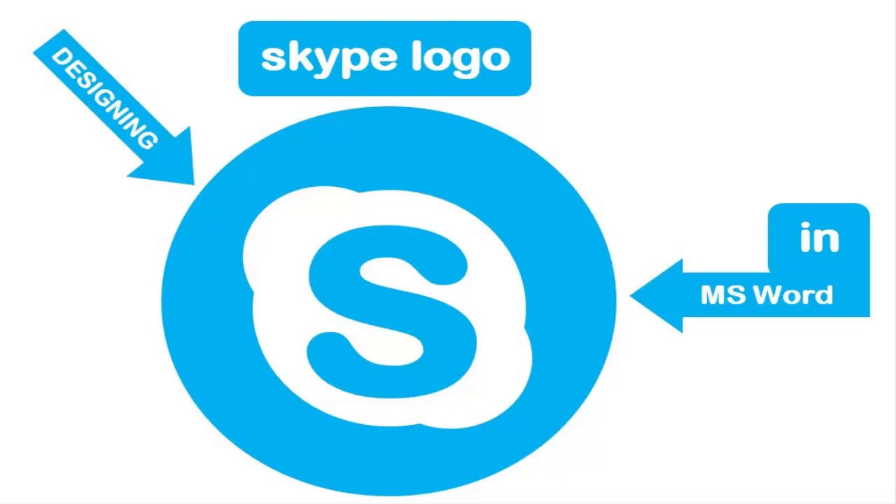Designing Skype Logo in MS Word - YouTube