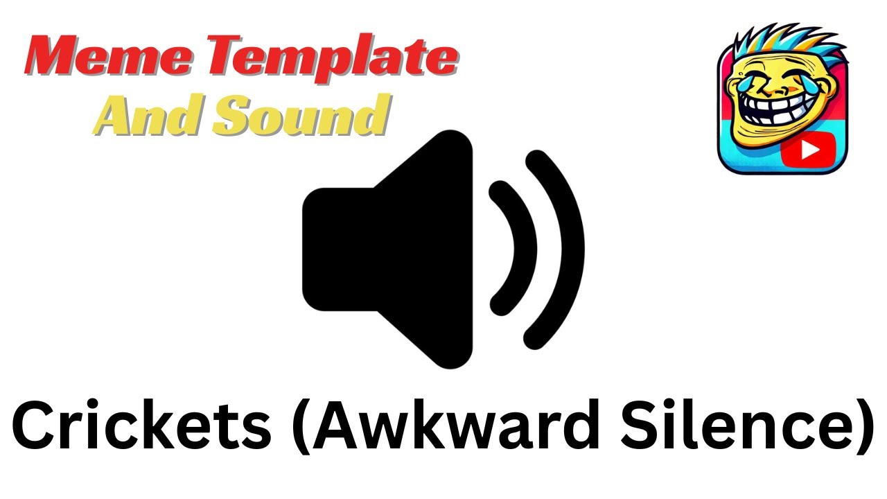 Crickets (Awkward Silence) Meme Sound Effect - YouTube