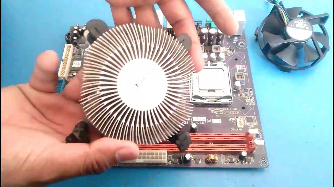 How to Install Intel CPU Cooler Fan on Motherboard l Technical Adan ...