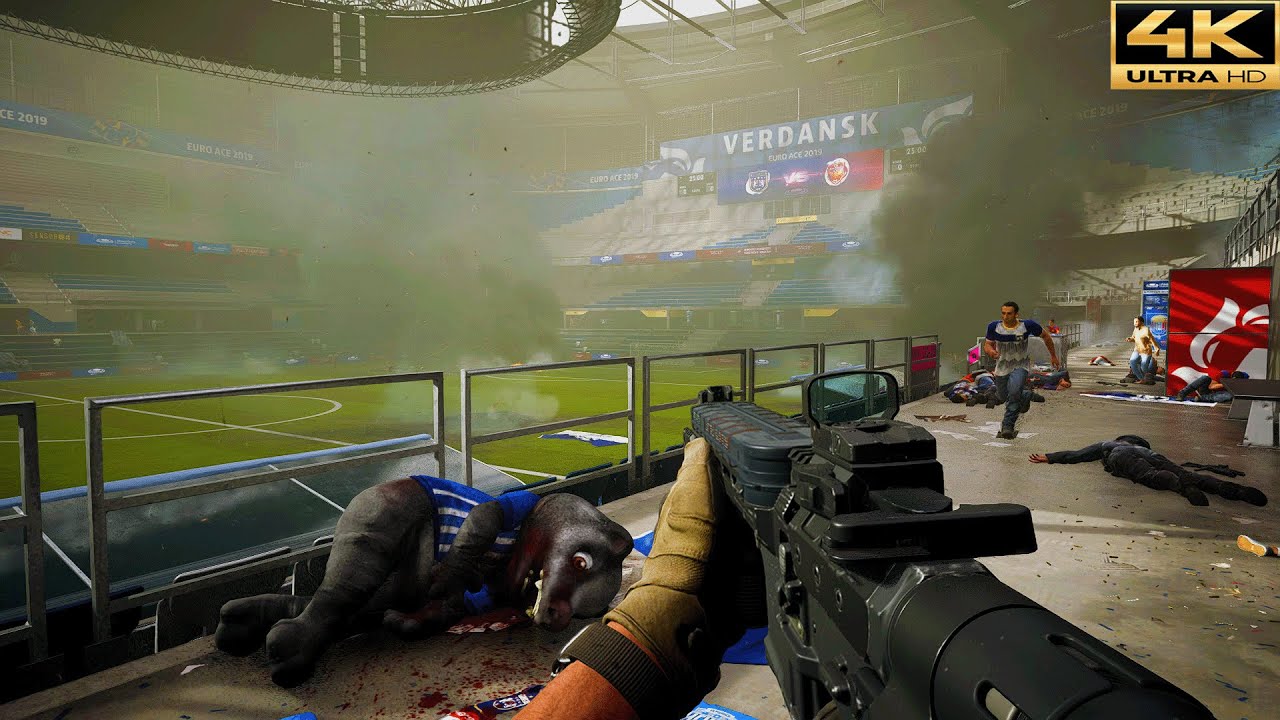 STADIUM ATTACK | Realistic ULTRA Graphics Gameplay | Call of Duty [4K ...