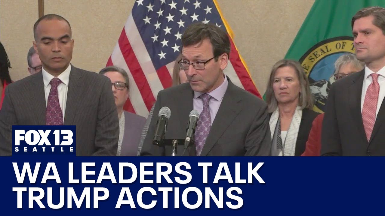 WA state leaders talk response to Trump actions | FOX 13 Seattle - YouTube