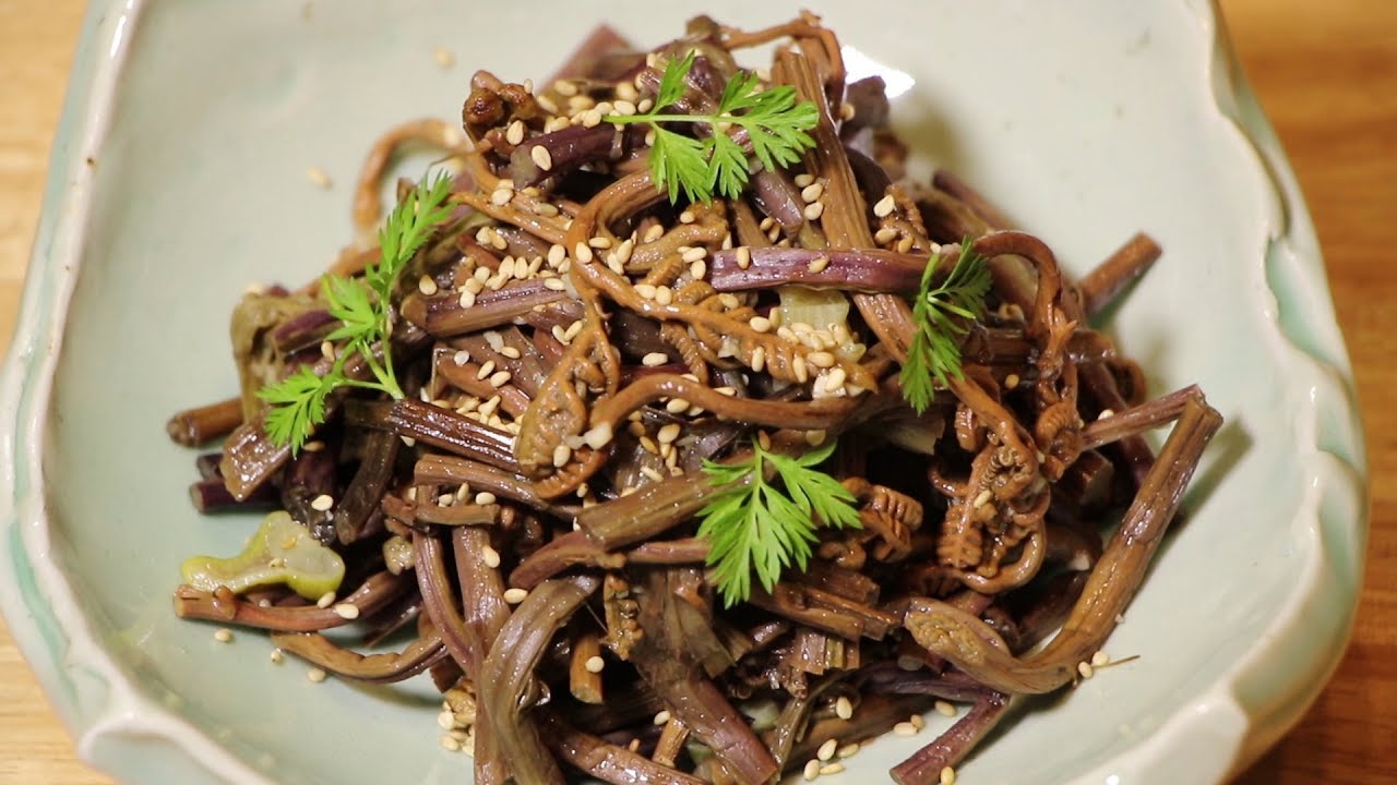 How to cook Dried Bracken-Gosari Namul-Slow Cooker-side dish - YouTube