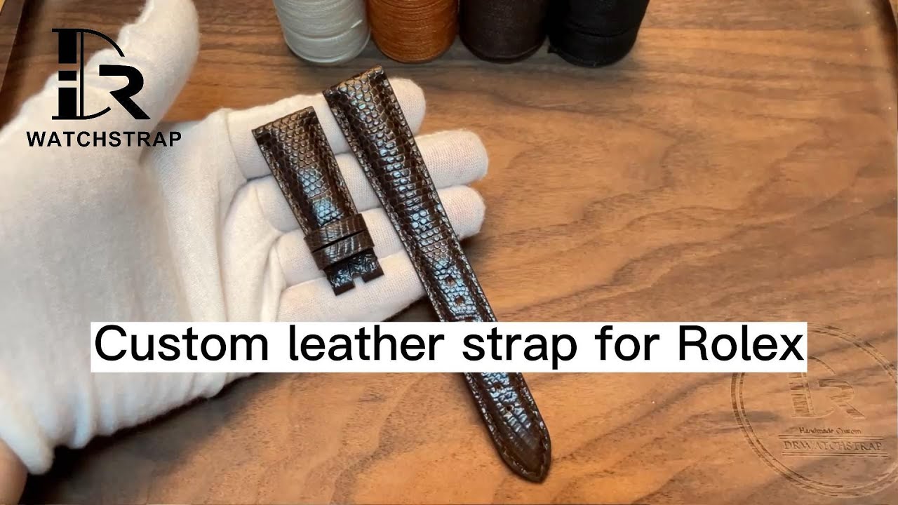Custom Lizard leather strap replacement for Rolex watch 20mm ...