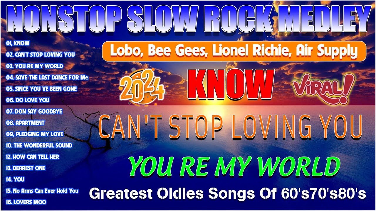 Nonstop Slow Rock Medley💫 Oldies Songs 60's70's80's💗Emerson Condino ...