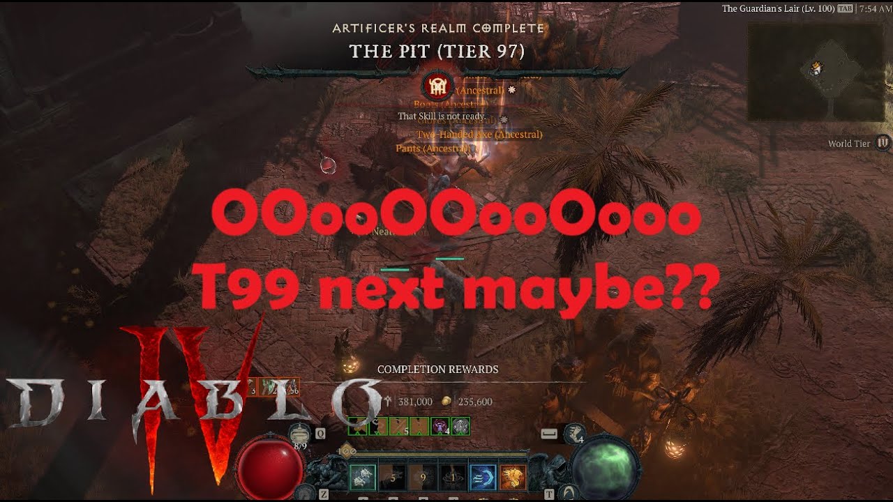 Diablo 4, The Pit, T97, Wind Shear Druid - YouTube