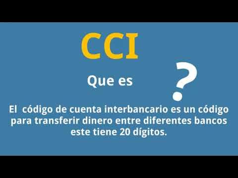 Que es el CCI? código de cuenta interbancario - YouTube
