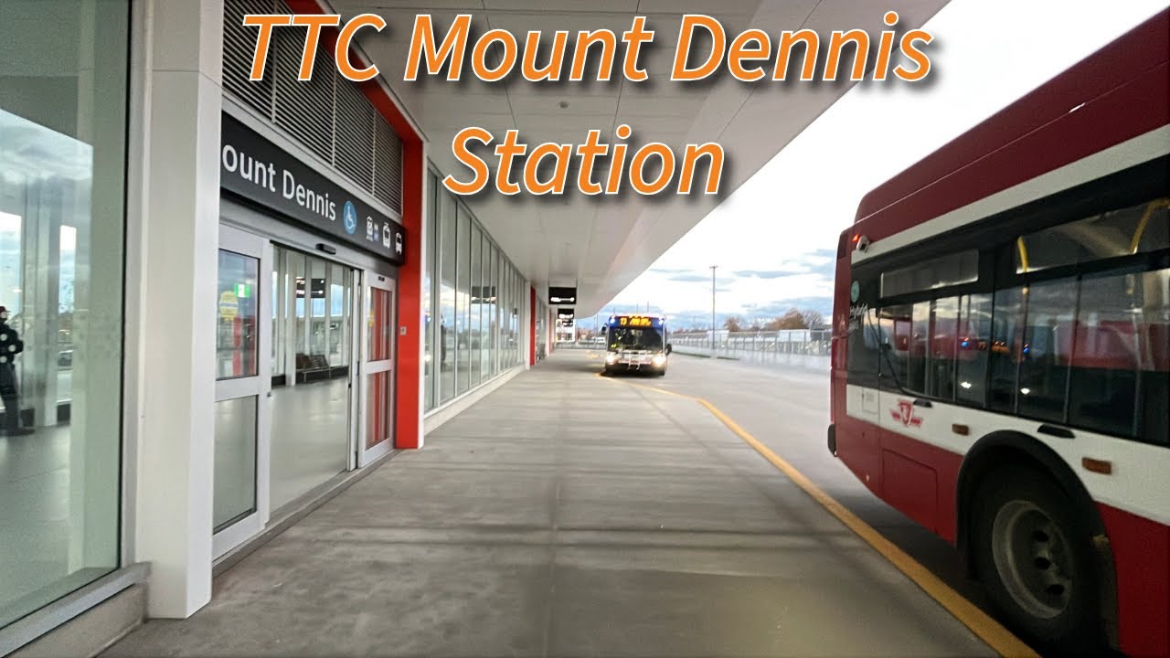 Toronto TTC Mount Dennis LRT Station Walkthrough to Bus Terminal 11/16 ...