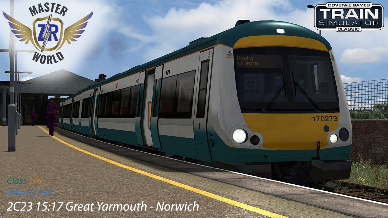 2C23 15:17 Great Yarmouth - Norwich - Wherry lines - Class 170 - Train ...