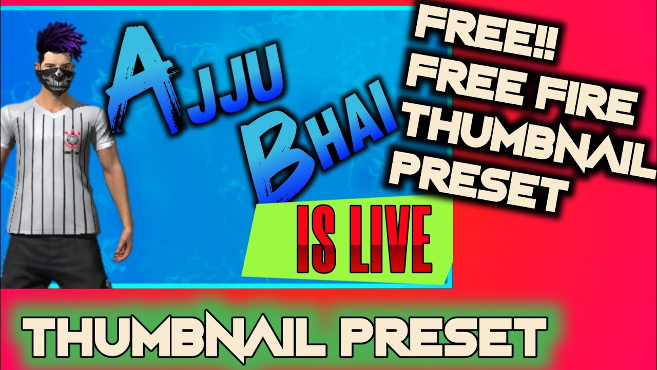 Free Fire Live Stream Thumbnail Free PRESET || Free Fire || SMR GFX ...