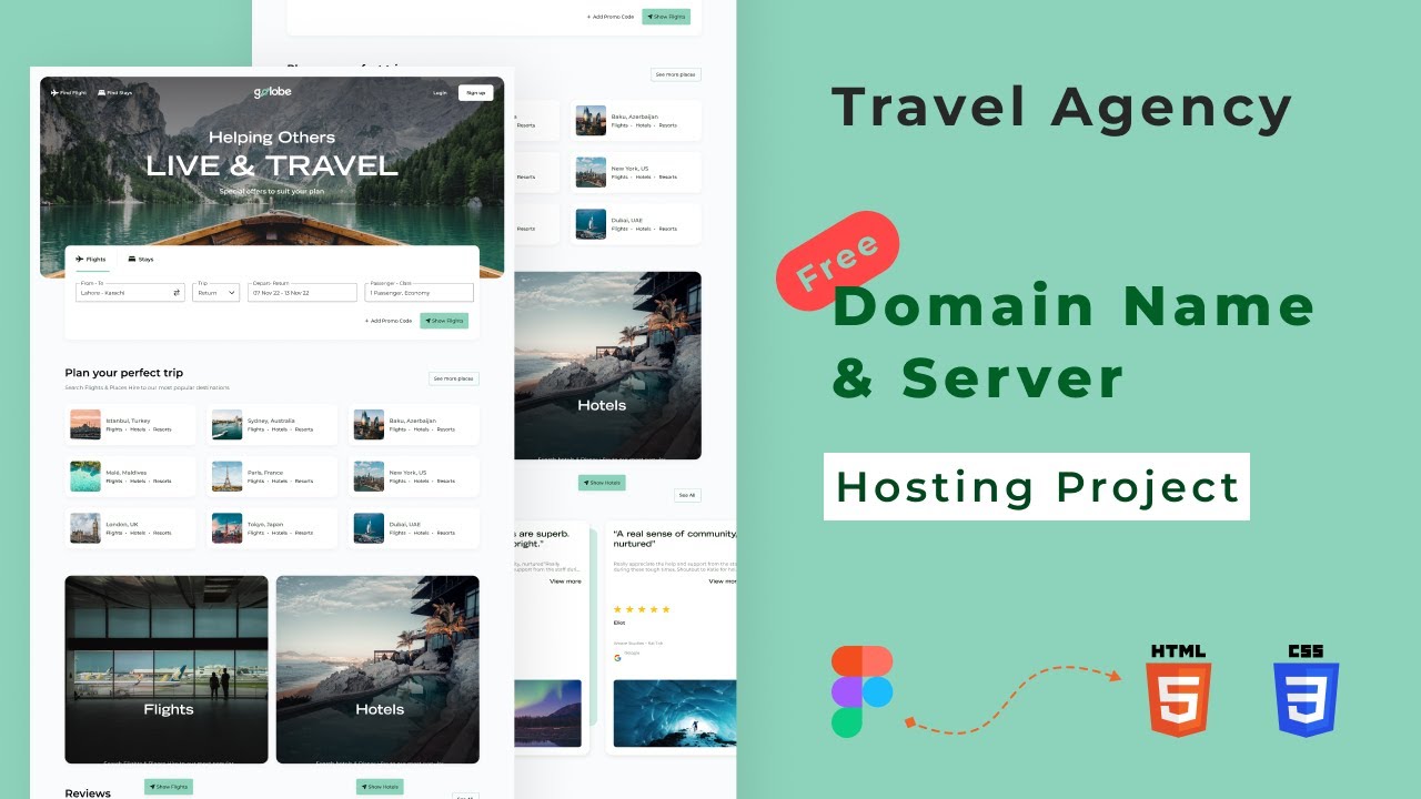 How to deploy HTML Project for FREE in Nepali | Travel Agency Website ...
