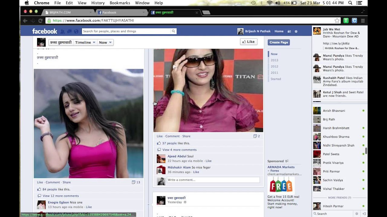 How to identify a fake facebook account www.brijpath.com - YouTube