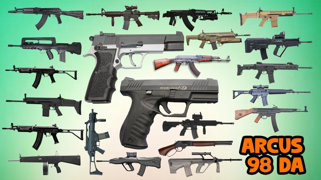 World's Best Assault Rifle And Hand Guns ARCUS 98 DA, AKDAL GHOST ...