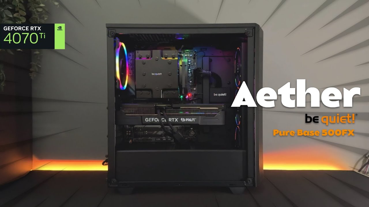 U-Case Aether Gaming PC RGB 7800X3D/32GB/1TB/GeForce RTX 4070 Ti - YouTube