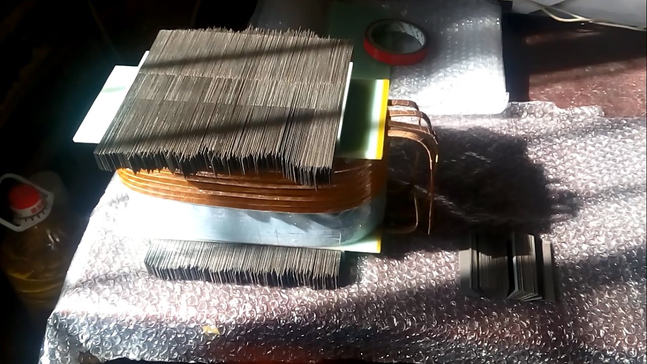 Bi-Toroid Transformer (Assemble the laminations) 2016-10-30 - YouTube