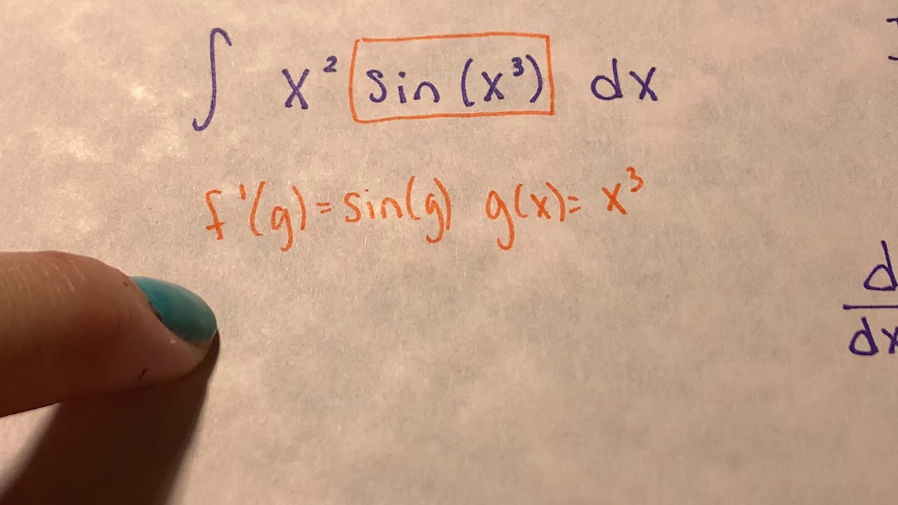 Integration by Inspection Example - YouTube