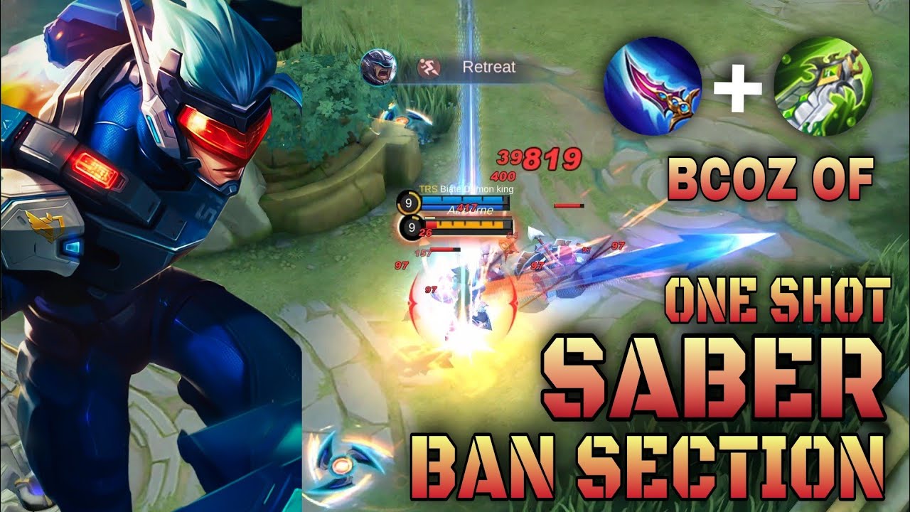 SABER one shot delete build and Add on BAN section | Game play - YouTube