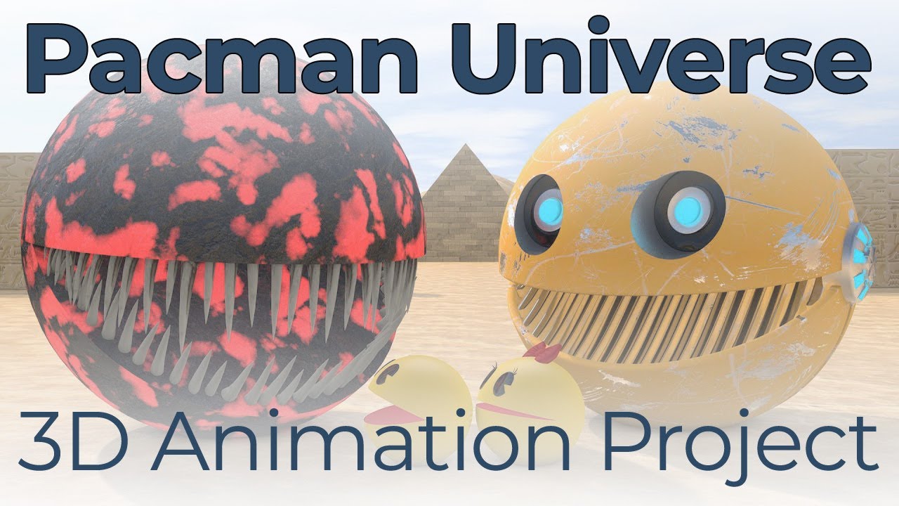 Pacman Universe – Egyptian-Inspired 3D Animated Characters - YouTube