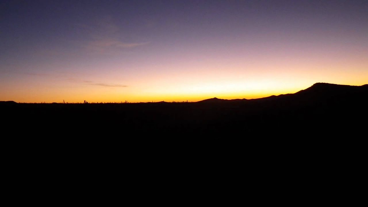 Sunrise over Arizona desert (near Aguila, AZ) - YouTube