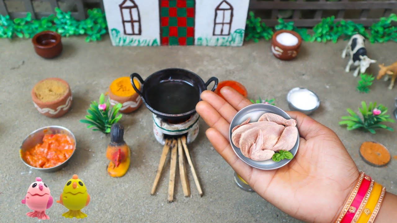 Miniature Chicken Kabab | Chicken Fry Recipe | Miniature Cooking ...